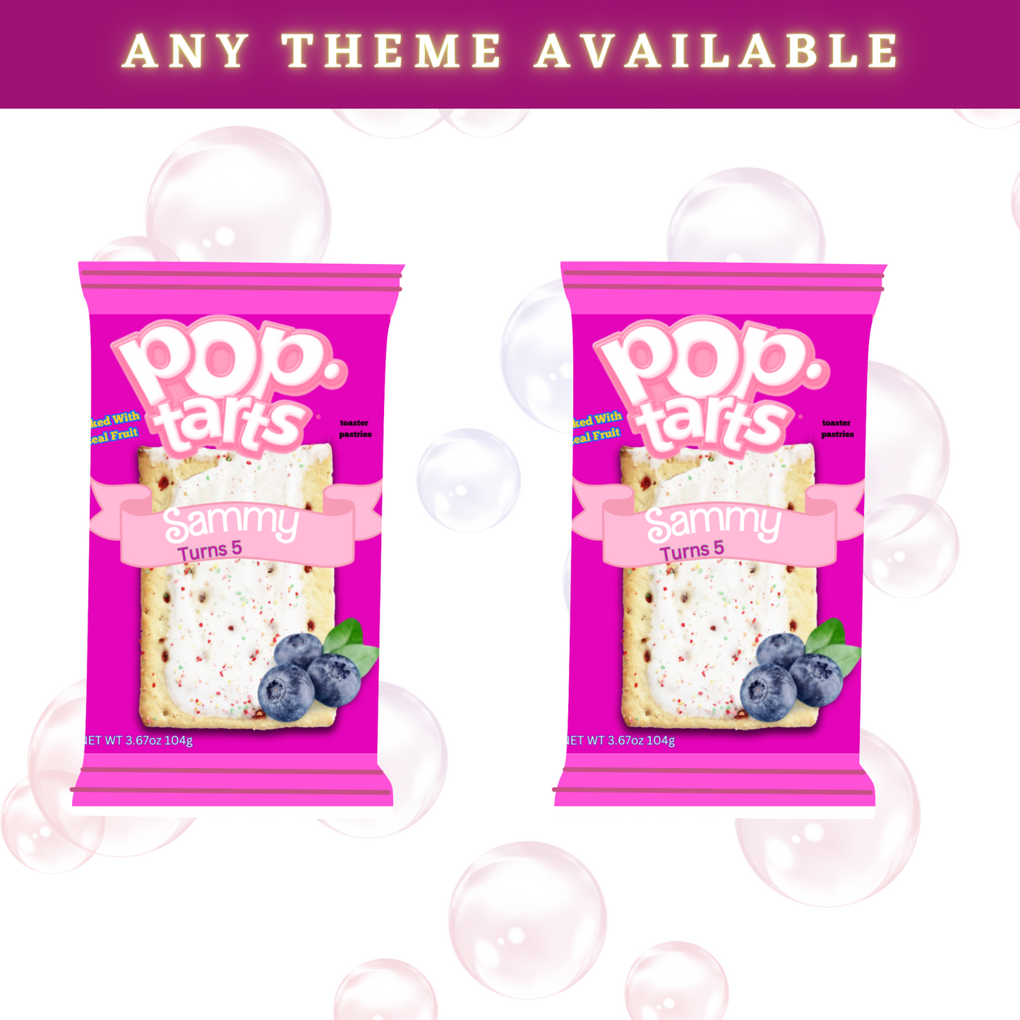 Custom Pop Tarts Treats – Chacin Fyre