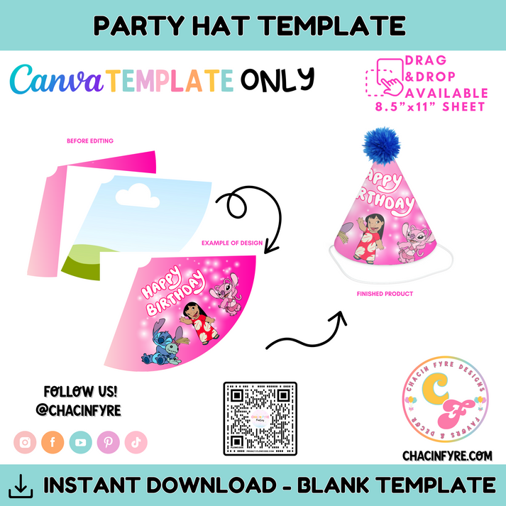 Party Hat Template – Chacin Fyre